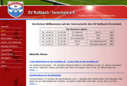 SV Roßbach/Wied - Fußball, Infos und Mannschaft